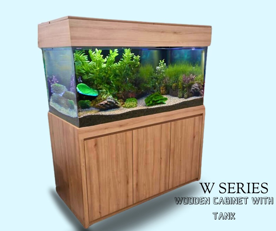 W SERIES - Solid Wood Square Cabinet With Tank - YH TANK DESIGN