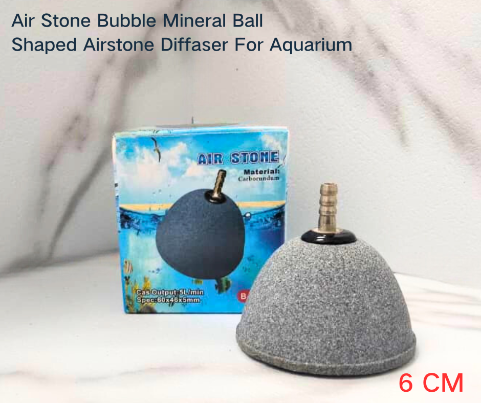 AIR STONE BUBBLE MINERAL BALL SHAPED AIRSTONE DIFFASER FOR AQUARIUM 6 ...